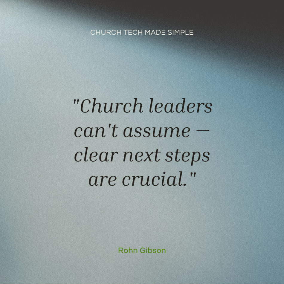 The Power of Clear Next Steps - ChurchSpring